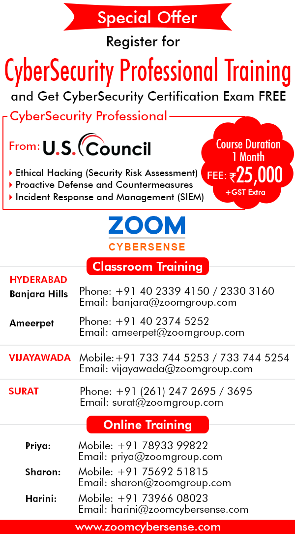 Zoom Offer Cybersecurity Training, Cyber Security Training ... Zoom Offer Cybersecurity Training, Cyber Security Training ...